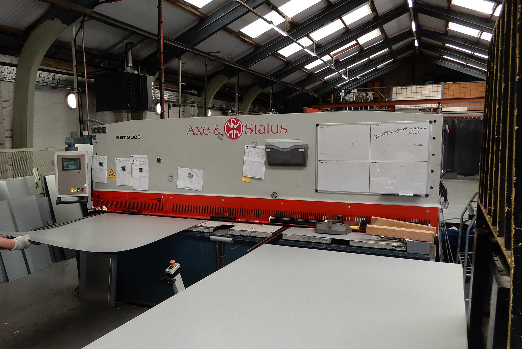 CNC Guillotine – M&M Design and Metalwork